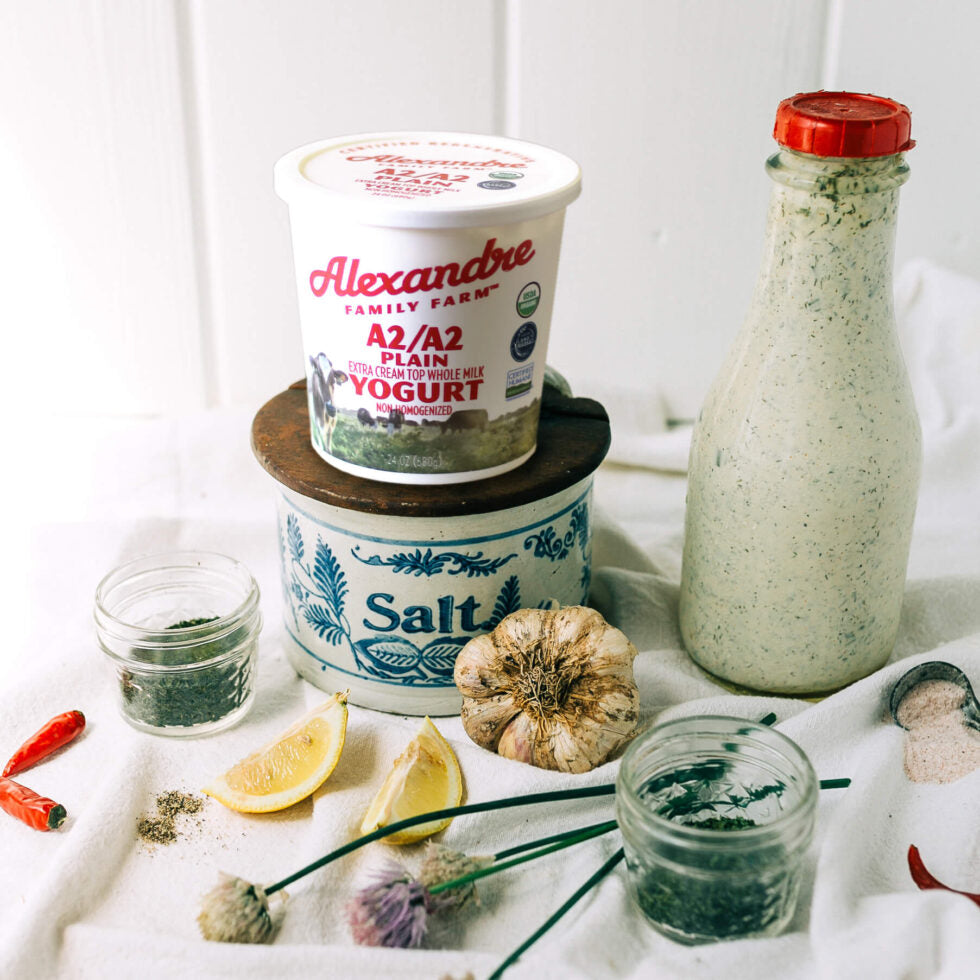 Homemade Ranch Dressing with A2/A2 Organic Yogurt – Alexandre Family Farm