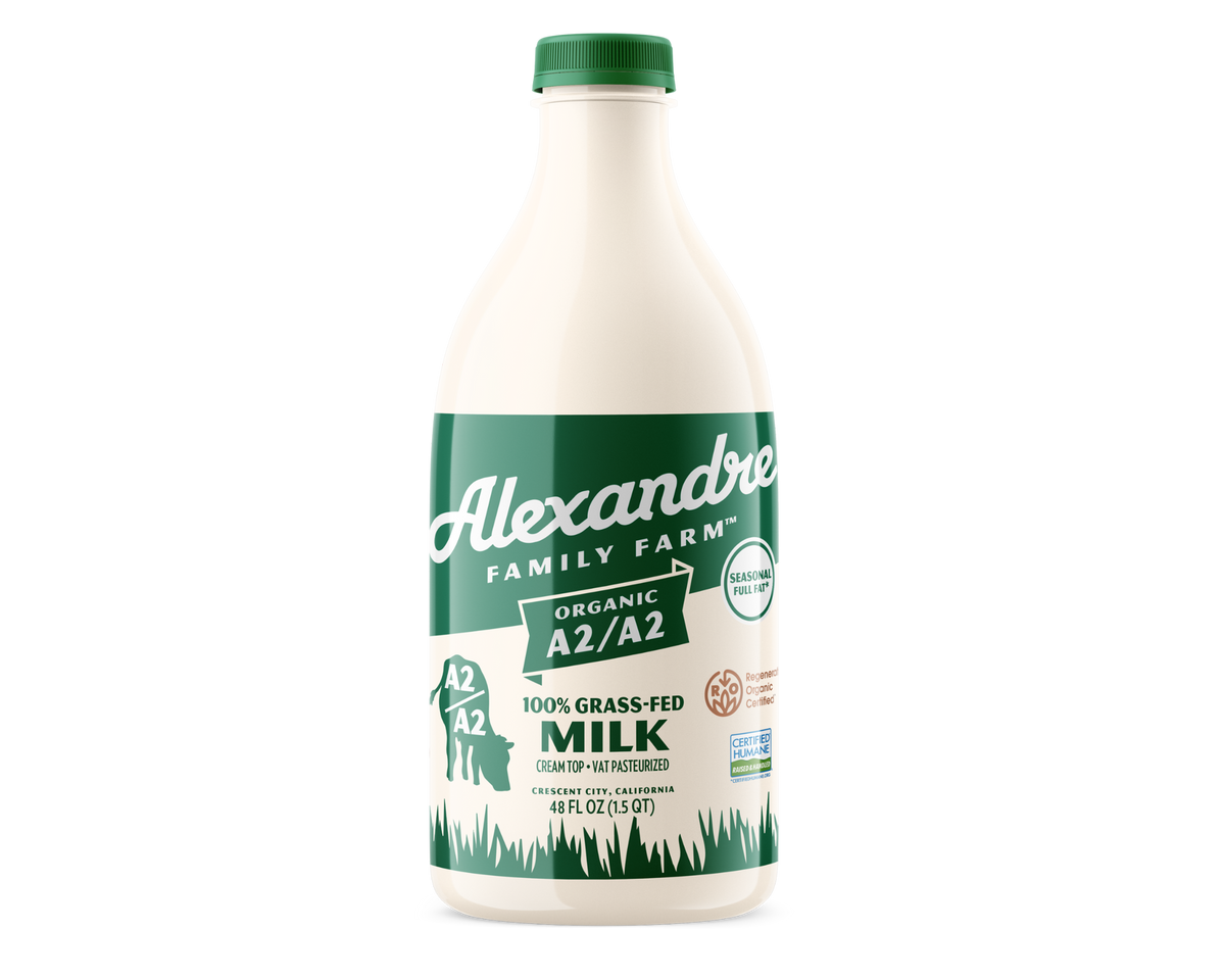 100% Grass-fed Milk, A2/A2, Organic, Regenerative – Alexandre Family Farm