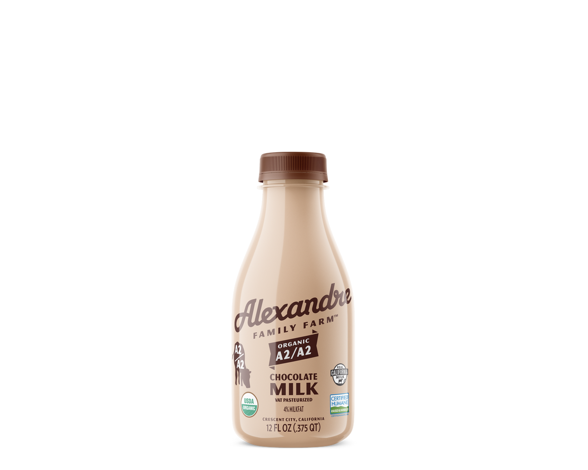 Chocolate Milk, A2/A2, Organic, Regenerative – Alexandre Family Farm